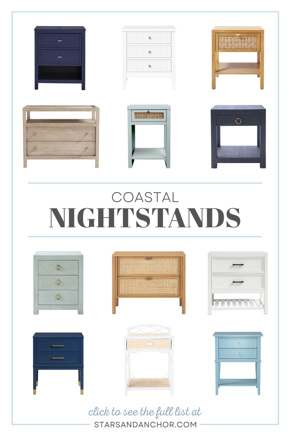 The Ultimate Guide to Coastal Nightstands - Stars & Anchor