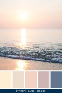 6 Beautiful Beach Sunset Color Palettes - Stars & Anchor