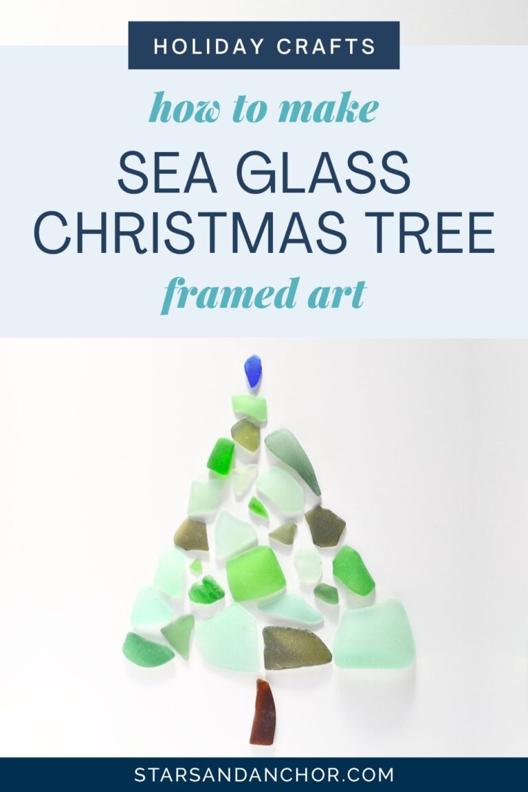 How to Make Sea Glass Christmas Tree Framed Art — A Fun and Easy ...